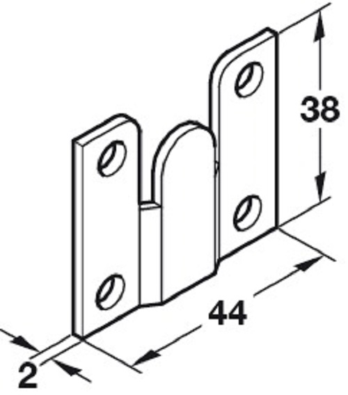Flush Mounting Wall Cabinet Hanger Plate - solmer.co.uk